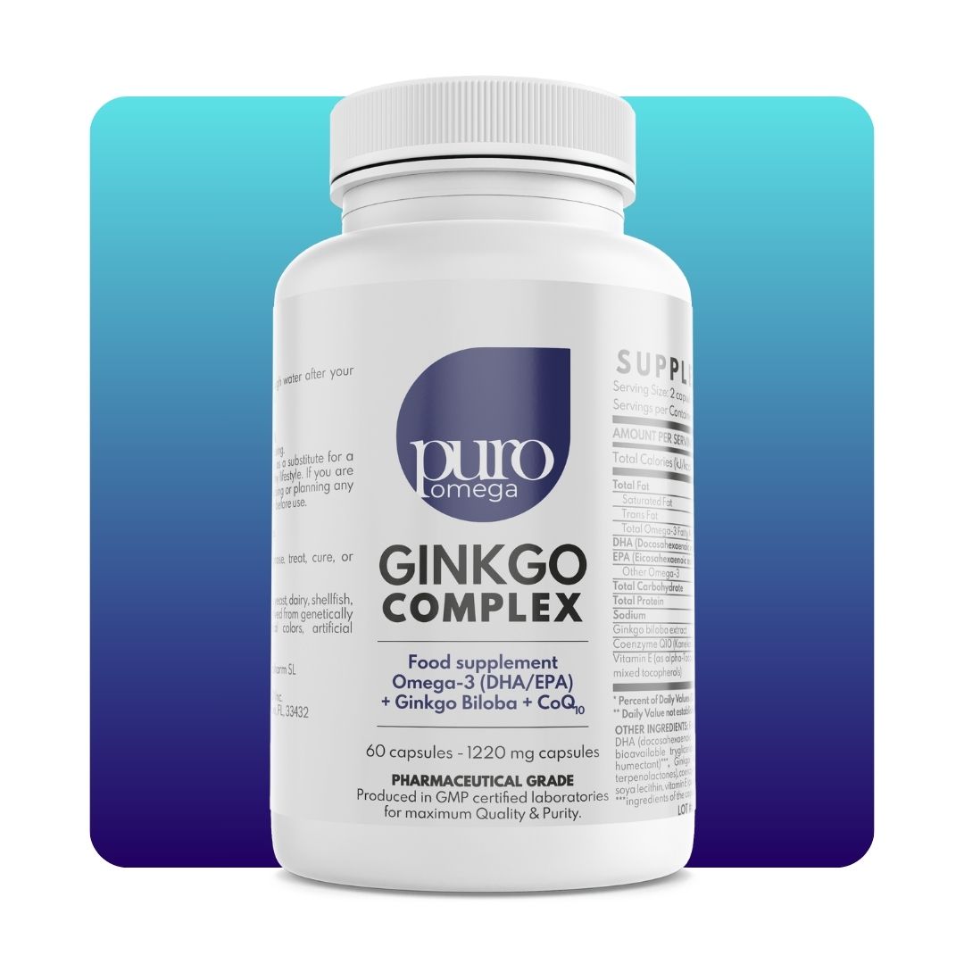 PuroOmega Complex - GINKGO COMPLEX - NEW - 60 highly concentrated DHA ...